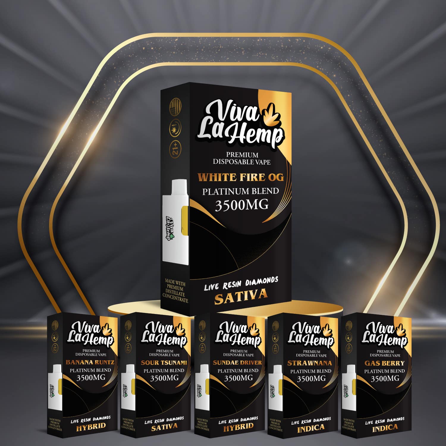 Platinum Disposables 7ML | My Viva La Hemp